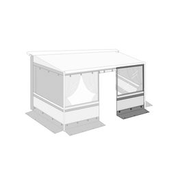 Fiamma Privacy Room CS light Frontpanel f&uuml;r Markisenvorzelte 130 cm - Markisenvorzelte & W&auml;nde