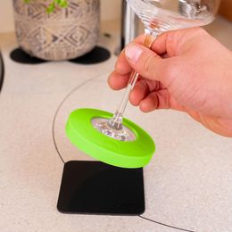 Silwy Magnet-Kondom f&uuml;r Stielgl&auml;ser inkl. Pad lime - Halterungen und Befestigungen