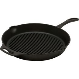 Petromax GP35 Gusseisen Grill-Feuerpfanne mit Stiel 35 cm - Camping Pfannen & Woks