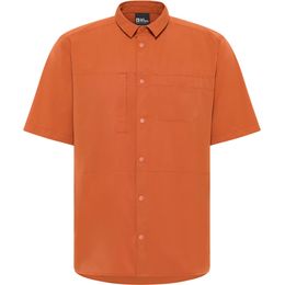 Jack Wolfskin Sierra Canyon Herrenhemd orange L - Herrenshirts, -hemden & -pullover