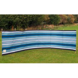 Blue Diamond gestreifter Windschutz 5,4 x 1,22 Meter blau rot - Sichtschutz & Sonnenschirme