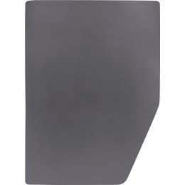 Walra Spannbetttuch Jersey stretch Multifit Anthrazit f&uuml;r Franz&ouml;sisches Bett rechte Ecke - Spannbettt&uuml;cher & Bettw&auml;sche