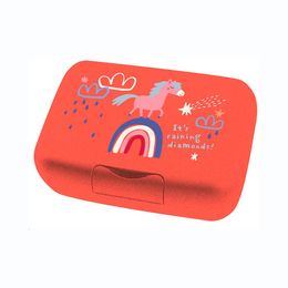 Koziol Candy L Box Lunchbox / Brotdose mit Trennschale organic red dreams - Lebensmittelbehälter / Vorratsdosen