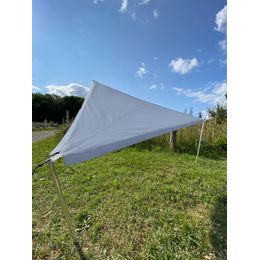Bent Sonnensegel TC-Zip-Protect Canvas Single aus Baumwoll-Mischgewebe mit Rei&szlig;verschluss-Abdeckklappen grau - Pavillons & Tarps