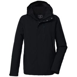 Killtec KOW 90 Herren Funktionsjacke mit abzippbarer Kapuze schwarz 4XL - Herrenjacken