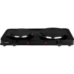 Mestic MKT-200 Elektroherd mit zwei Kochplatten schwarz - Elektrokocher und Kochplatten