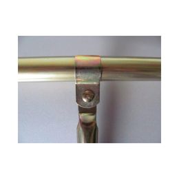 Brand Zusatzgest&auml;nge f&uuml;r Vorzelte und Zelte Orkanst&uuml;tze mit Schelle und Fu&szlig; Stahl 32 mm 180 - 260 cm - Zelt-Gest&auml;nge & Zubeh&ouml;r