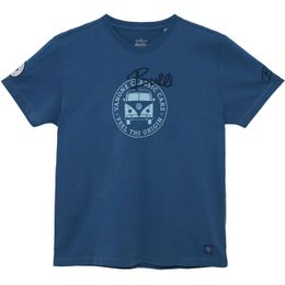 Van One Bulli Freundschaft Unisex T-Shirt blau L - Herrenshirts, -hemden & -pullover von Van One CLASSIC CARS