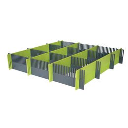 Purvario Pure Light Edition Stauleisten Set f&uuml;r Schubladen 8 St&uuml;ck anthrazit / lime - Ordnungssysteme von Purvario by D&ouml;rr