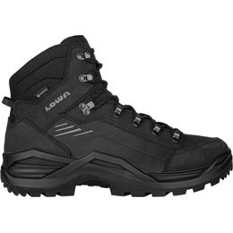 Lowa Renegade Evo GTX Mid Herren Wanderschuh W-Leisten schwarz 44 - Herrenschuhe