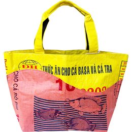 BEADBAGS Ger&auml;umige Tragetasche Strandtasche gelb / orange - Packs&auml;cke und Packtaschen