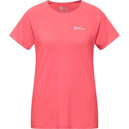 Jack Wolfskin Prelight Stride T Damen Funktionsshirt melon L - Damenshirts, -blusen & -pullover