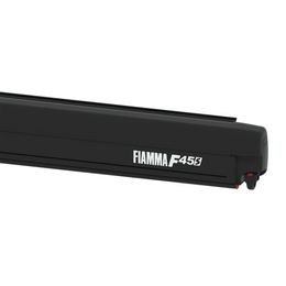 Fiamma F45s Wandmarkise 300 cm f&uuml;r VW T5 / T6 / Multivan / Transporter Langer Radstand Linkslenker (Deep Black / Royal Grey) - Kassettenmarkisen