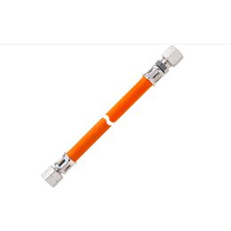 GOK Mitteldruckschlauchleitung Gas &Uuml;berwurfmutter G 1/4 LH auf RV8 Kunststoff 750 mm - Gas-Verl&auml;ngerungsschl&auml;uche