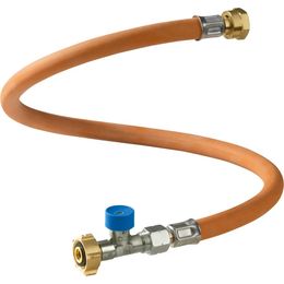 GOK Hochdruckgasschlauch 75cm /Gr. 12 mit Schlauchbruchsicherung f&uuml;r CH; BE - Hochdruckschl&auml;uche