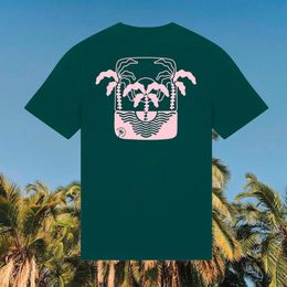 BusBoxx T-Shirt Under the Palms Unisex dunkelgrün XL - Damenshirts, -blusen & -pullover