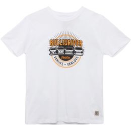Van One Bullidriver Unisex T-Shirt wei&szlig; S - Herrenshirts, -hemden & -pullover von Van One CLASSIC CARS