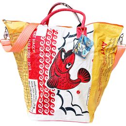 BEADBAGS Tampenjan Allzwecktragetasche wei&szlig;/gelb klein - Packs&auml;cke und Packtaschen