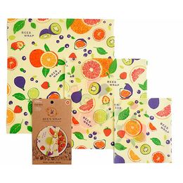 Bees Wrap Bienenwachstuch 3er-Pack gemischt Fresh Fruit - Lebensmittelbeh&auml;lter / Vorratsdosen von BeesWrap