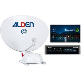 Alden AS2@ 80 HD vollautomatische Satellitenanlage Ultrawhite inkl. S.S.C. HD Steuermodul / LTE Antenne / Smartwide LED TV 19 Zoll - Camping-Sat-