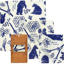 Bees Wrap Bienenwachstuch 3er-Pack gemischt Bees and Bears - Lebensmittelbeh&auml;lter / Vorratsdosen von BeesWrap