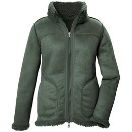G.I.G.A. DX by Killtec GW 62 Damen Wendejacke in Wildlederoptik dunkelgr&uuml;n 38 - Damenjacken