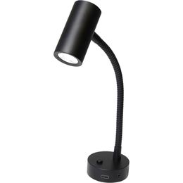 Frilight Aufbauspot Licht Mini Tube D4 Flex mit USB-C Ladeanschluss schwarz - LED Campingleuchten