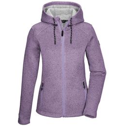 Killtec Damen Strickfleecejacke mit Kapuze lila 36 - Damenjacken