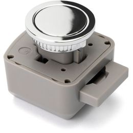 Confurn R-EVOLUTION Push Lock Schlie&szlig;system rund chrom gl&auml;nzend galvanisiert - Vorh&auml;ngeschl&ouml;sser & Verriegelungen