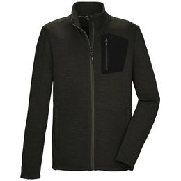 Killtec KOW 80 Herren Powerstretchjacke mit Stehkragen dunkelgr&uuml;n 4XL - Herrenjacken