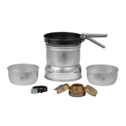 Trangia Trangiak&ouml;k 27-23 UL / D Campingkochset 3- teilig mit Spiritusbrenner Set 7 grau - Spirituskocher