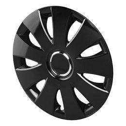 Pro Plus Aura 15 Zoll Radblenden- Set 4 St&uuml;ck im Displaykarton schwarz - Radkastenabdeckungen von ProPlus