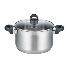 ELO Basic Turmalin Fleischtopf 24 cm silber - Camping-T&ouml;pfe