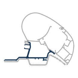Dometic PR-Adapt Adapter f&uuml;r Dachmarkisen PW 2000 und PW 2500 3-teilig - Markisenadapter