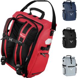 Valkental ValkPro 3-in-1 wasserdichte Fahrradtasche 26 Liter rot - Tagesrucks&auml;cke & Wanderrucks&auml;cke
