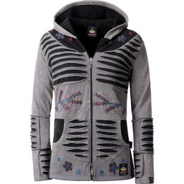 Ankerglut Ankerglutsonne Damen Patchwork Jacke dunkelgrau 42 - Damenjacken