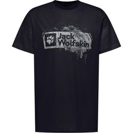 Jack Wolfskin Brand T Herren T-Shirt dunkelblau M - Herrenshirts, -hemden & -pullover