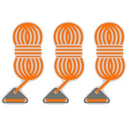Bent Abspannleine (3 St&uuml;ck) Orange - Zeltheringe & Abspannmaterial