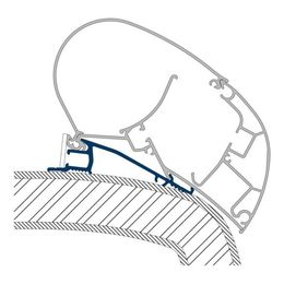 Dometic PR-Adapt Adapter f&uuml;r Dachmarkisen PR 2000 und PR 2500 4,0m - Markisenadapter