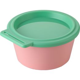 Koziol Schale Nora Box mit Deckel 250 ml sweet pink/mid green - Schüsseln & Schalen