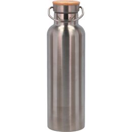 Camplife Edelstahl Isolierflasche mit Bambusdeckel 750 ml - Isolierflaschen & Isobeh&auml;lter