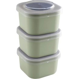 Sunware Sigma home Food to go Lunchbox 3er-Set gr&uuml;n - Lebensmittelbeh&auml;lter / Vorratsdosen
