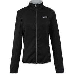 Regatta Newhill II Damen Fleecejacke mit durchgehendem Rei&szlig;verschluss schwarz 52 - Damenjacken