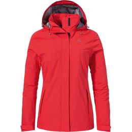 Schöffel Schöffel Jacket Gmund L Damen Regenjacke rot 46 - Damenjacken