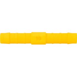 Lilie Wei&szlig;GELB Gerade-Verbinder 10 mm - Schlauchadapter