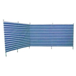Blue Diamond gestreifter Windschutz 3,6 x 1,37 Meter blau - Sichtschutz & Sonnenschirme