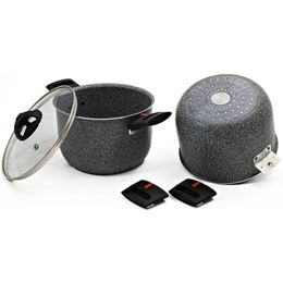 Beaver Brand Kochtopf Artepetra Aluminium antihaftbeschichtet inkl. Deckel 16 cm - Camping-T&ouml;pfe