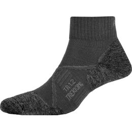 P.A.C. TR 1.2 Trekking Merino Short Cool Damen Wandersocken dunkelgrau 35-37 - Socken von PAC