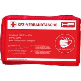 HP-Autozubeh&ouml;r HP Autozubeh&ouml;r KFZ Verbandtasche inklusive 2x Mund- und Nasenschutz Rot - Erste Hilfe & Pannen-Zubeh&ouml;r