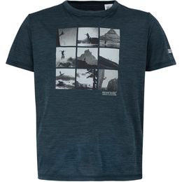 Regatta Alvarado IX Kinder T-Shirt dunkelblau 128 - Kinder T-Shirts & -hemden